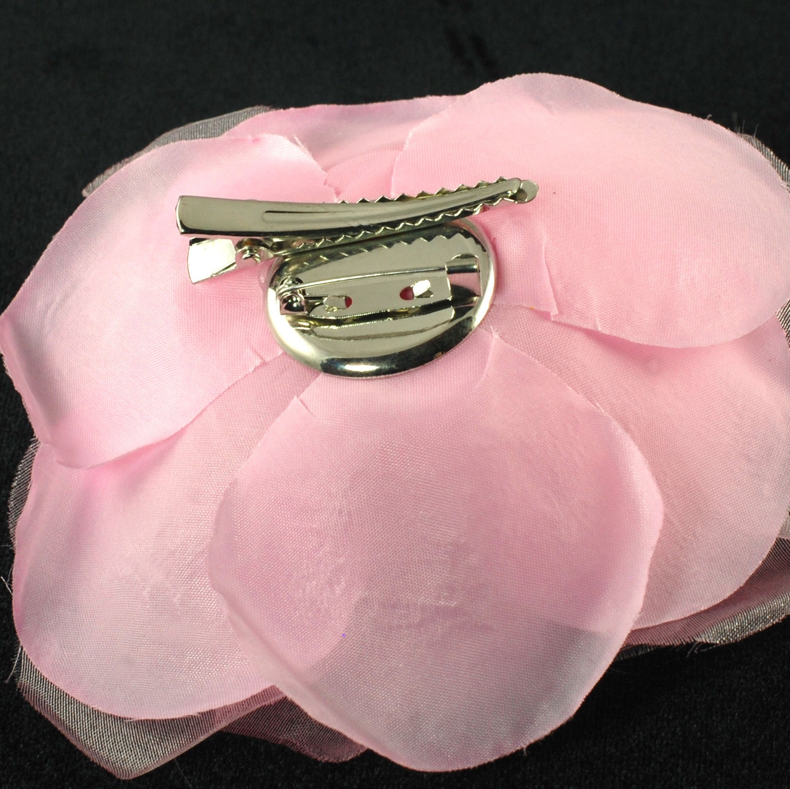 Pink Organza Rose Flower - Etsy
