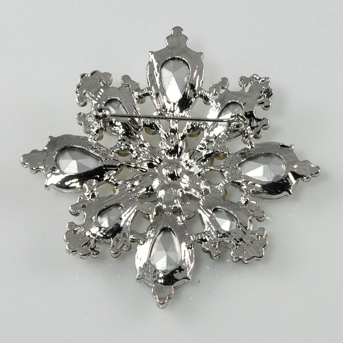 Clear Crystal Rhinestone Brooch - Etsy