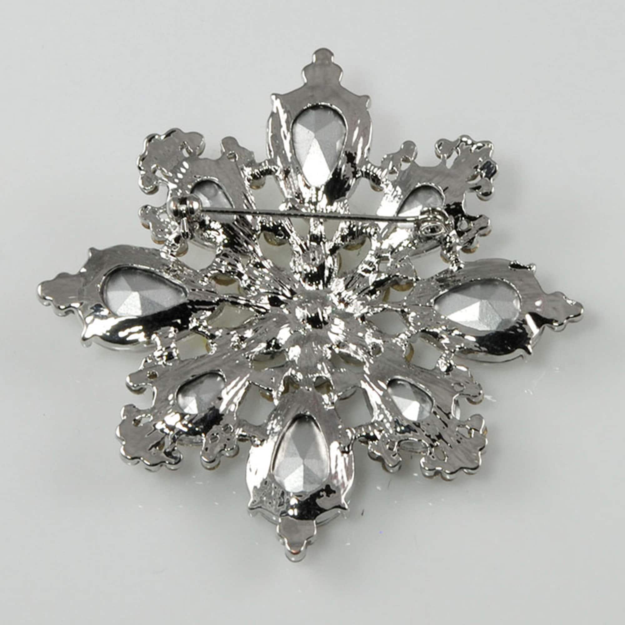 Clear Crystal Rhinestone Brooch - Etsy