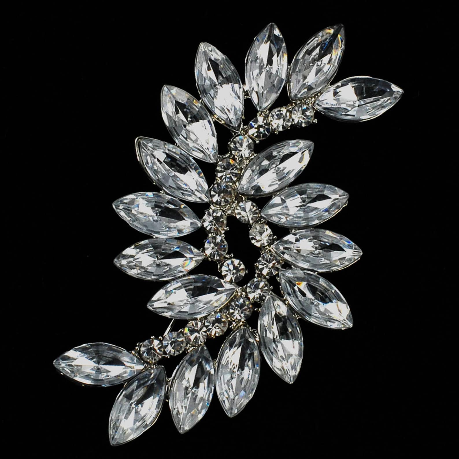 Crystal Rhinestone Dress Brooch - Etsy