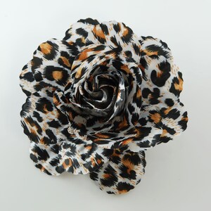 Leopard Fabric Flower - Etsy