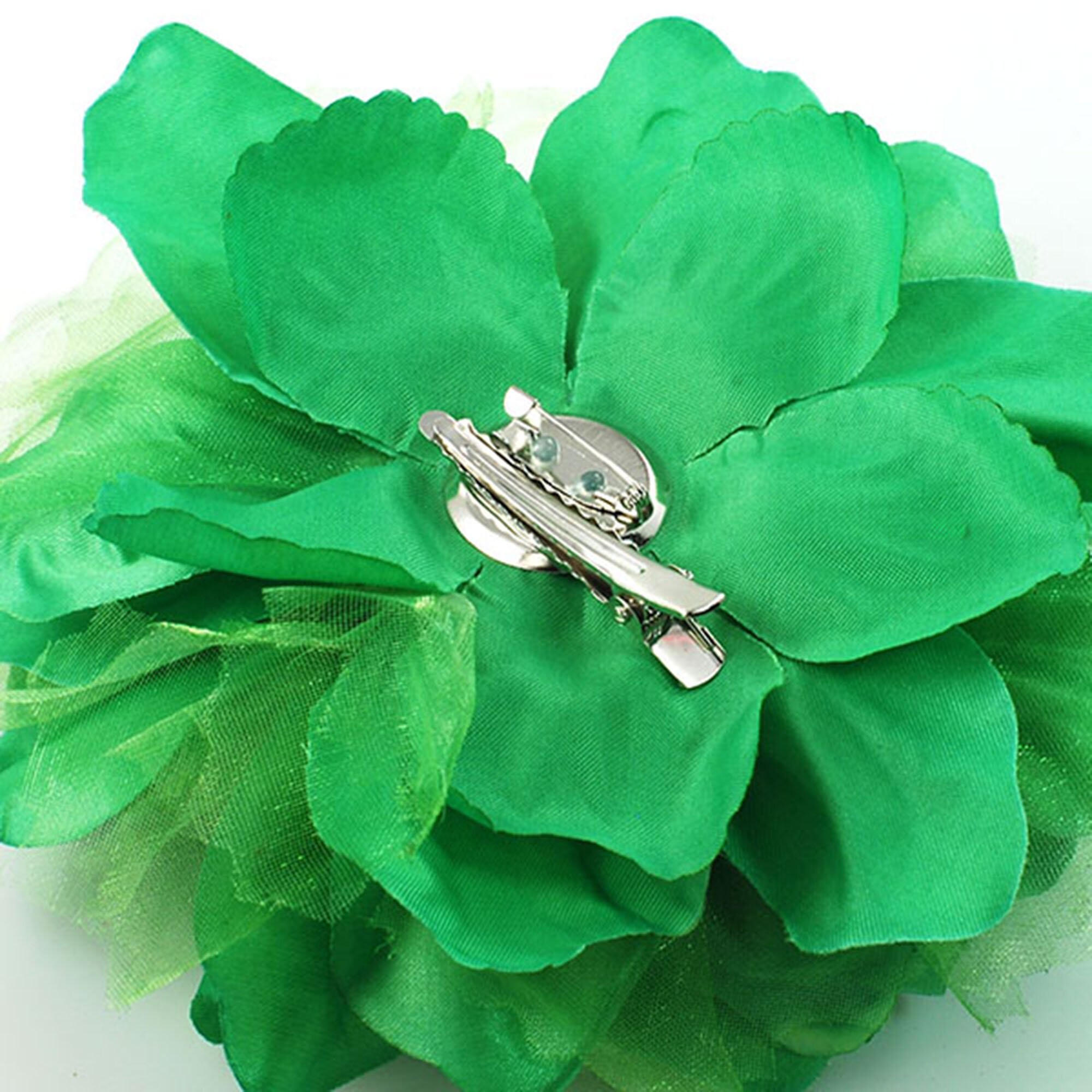 Large Green Flower With Pin Back - Etsy
