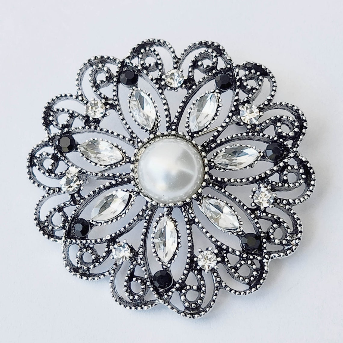Antique Pearl Brooch - Etsy