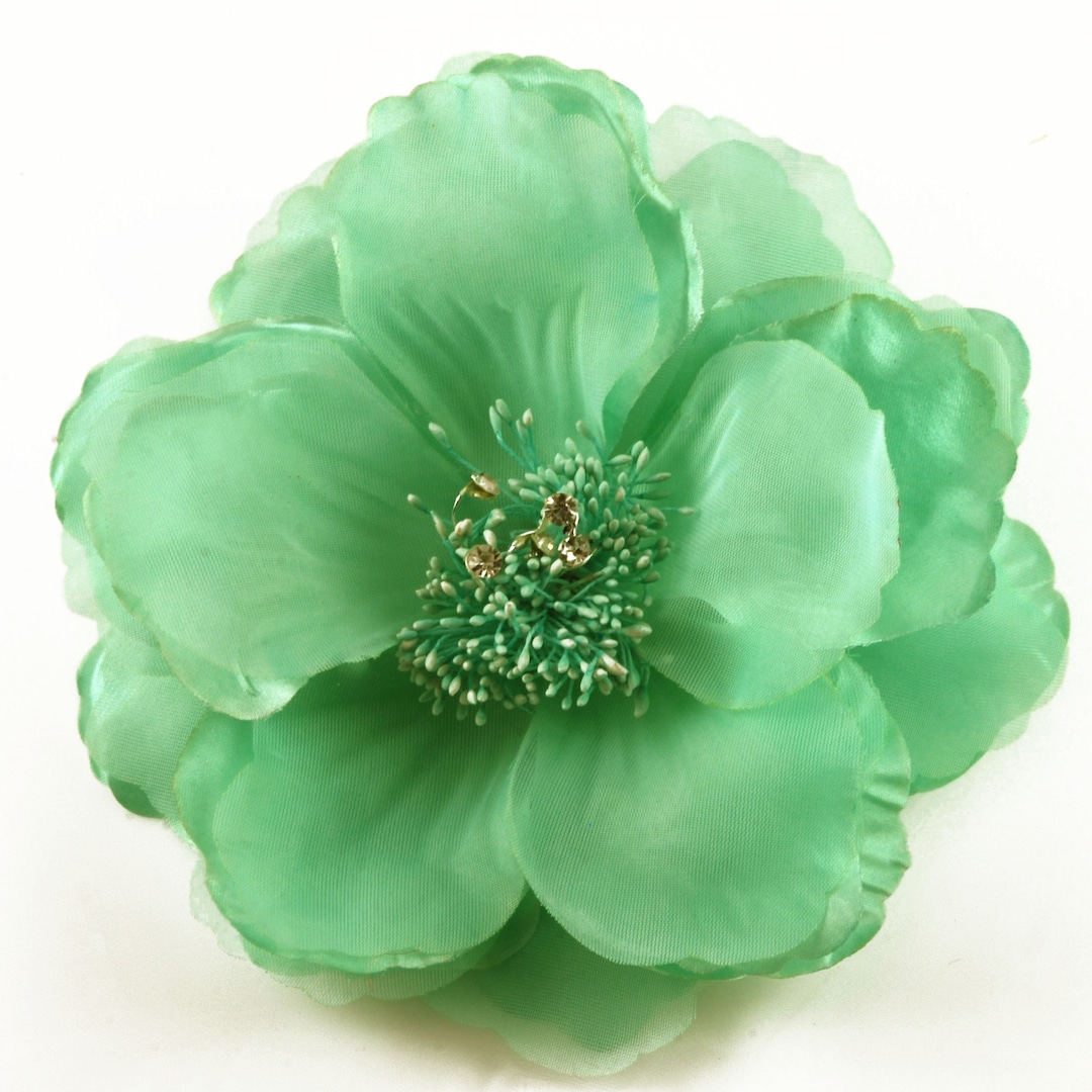 5-1/2 Inches Green Flower Pin - Etsy