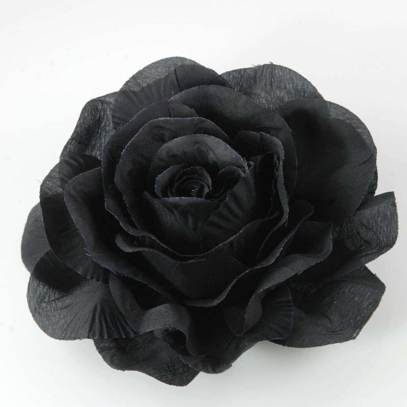 Black Fabric Roses - Etsy