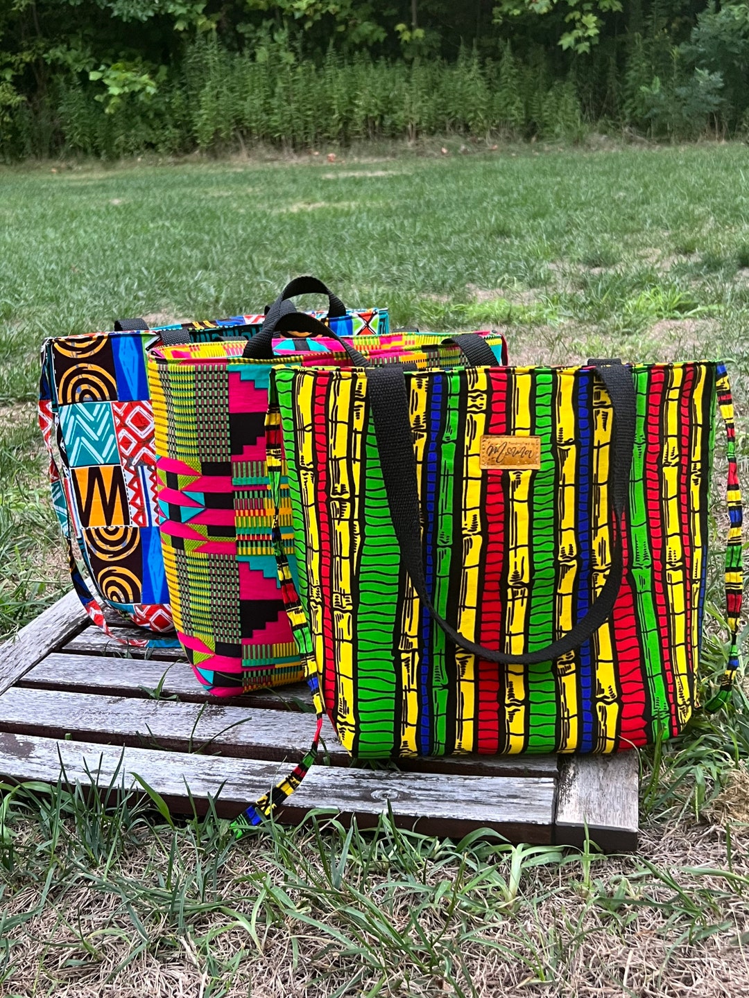 Reversible Tote, African Print Bag, Ethnic Shoulder Bag, Everyday ...