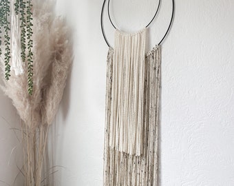 Macrame Wall Hanging Boho Wall Décor Gold Ring Wall Art - Etsy