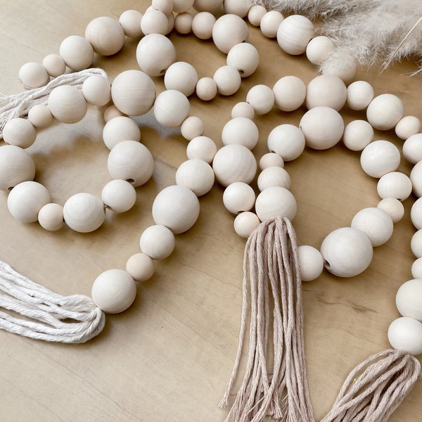 Wooden Bead Garland - Etsy