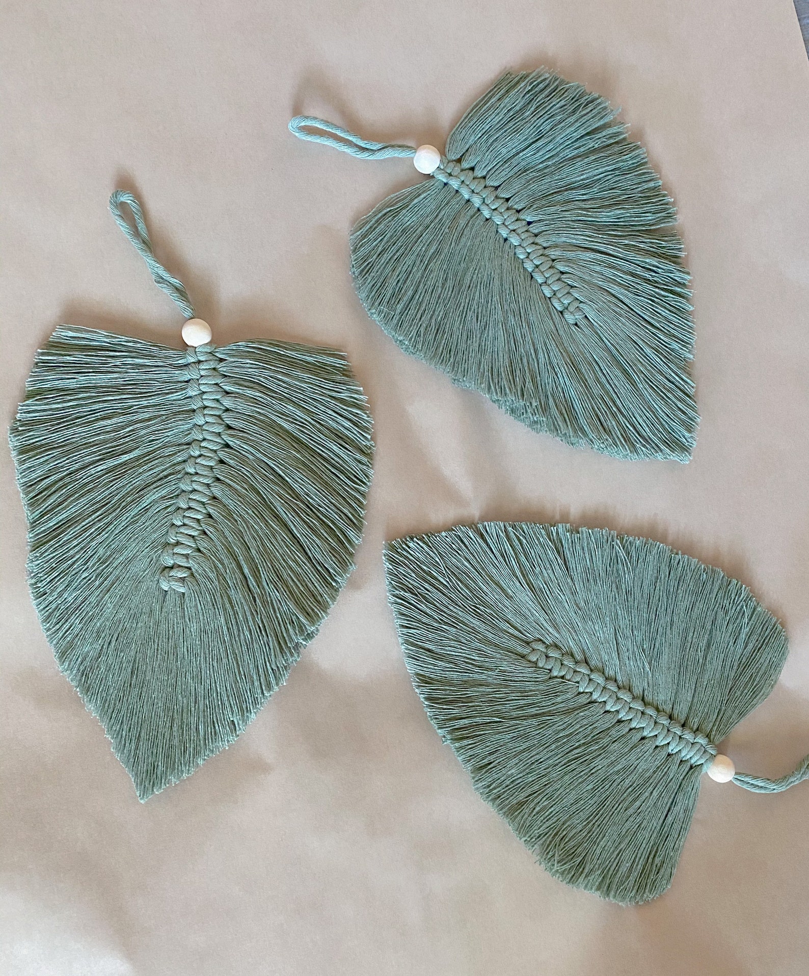 Large Macrame Feathers - Etsy