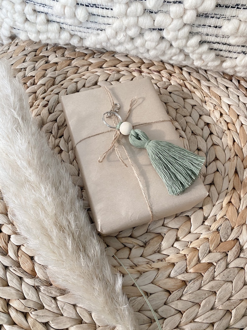 Mini Tassel Keychain - Etsy