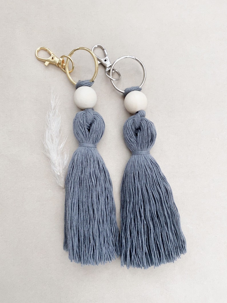 Mini Tassel Keychain - Etsy
