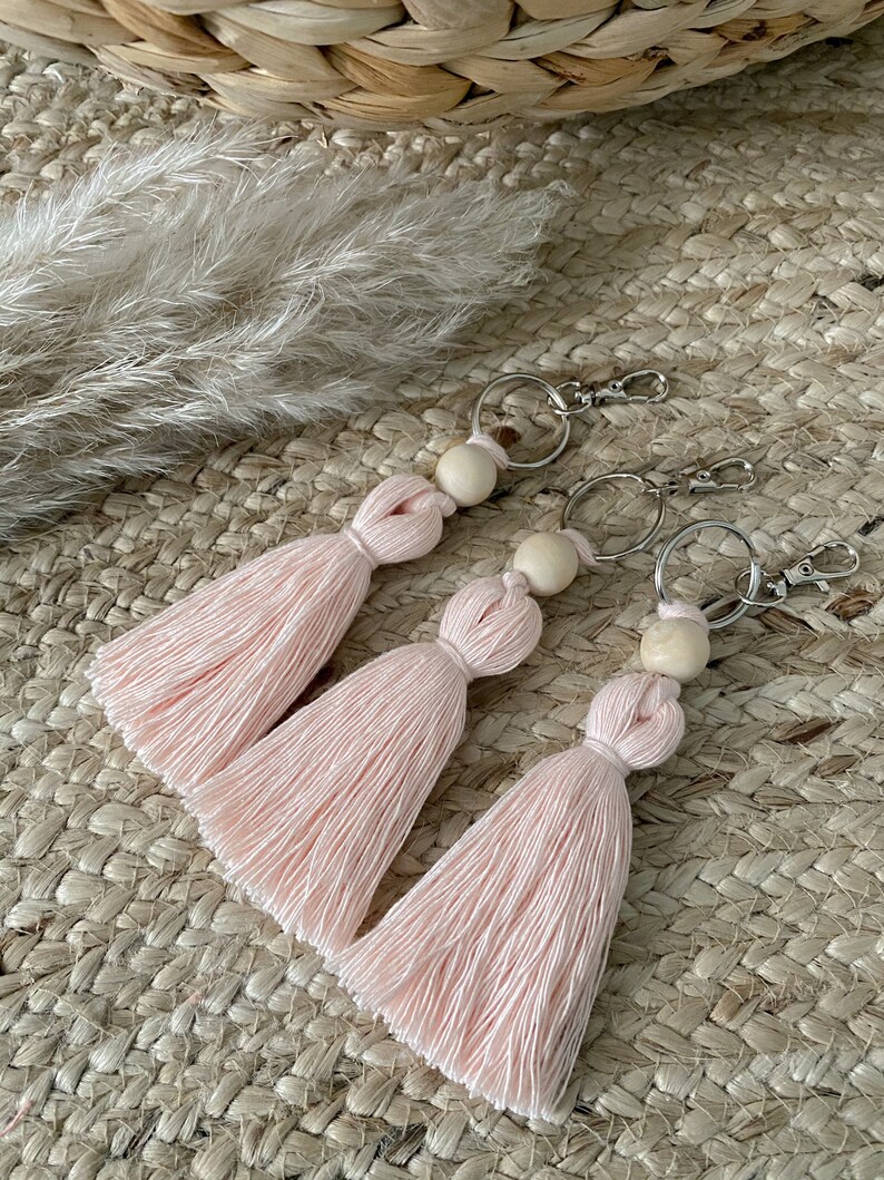 Mini Tassel Keychain - Etsy