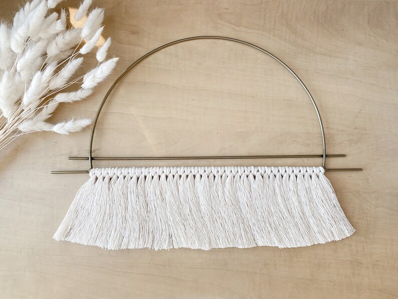 Minimal Modern MCM Half Moon Macrame / Wall Hanging / Wall | Etsy