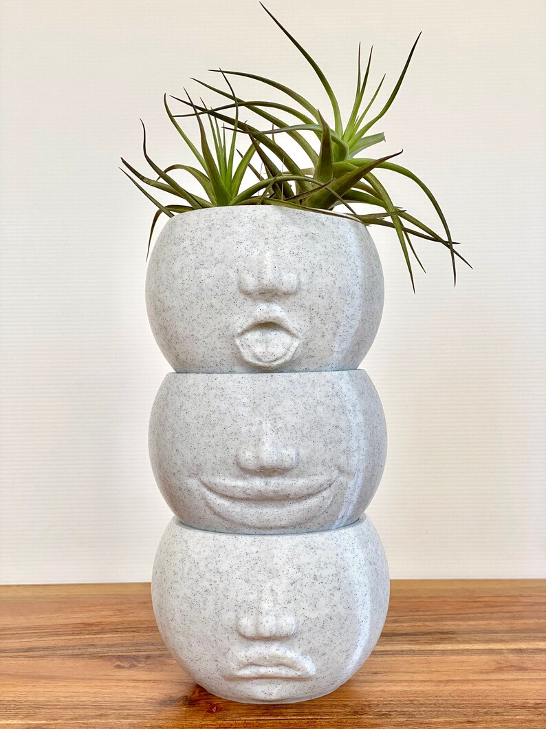 Face Planter Sad Funny Planter Cute Plant Pot with | Etsy
