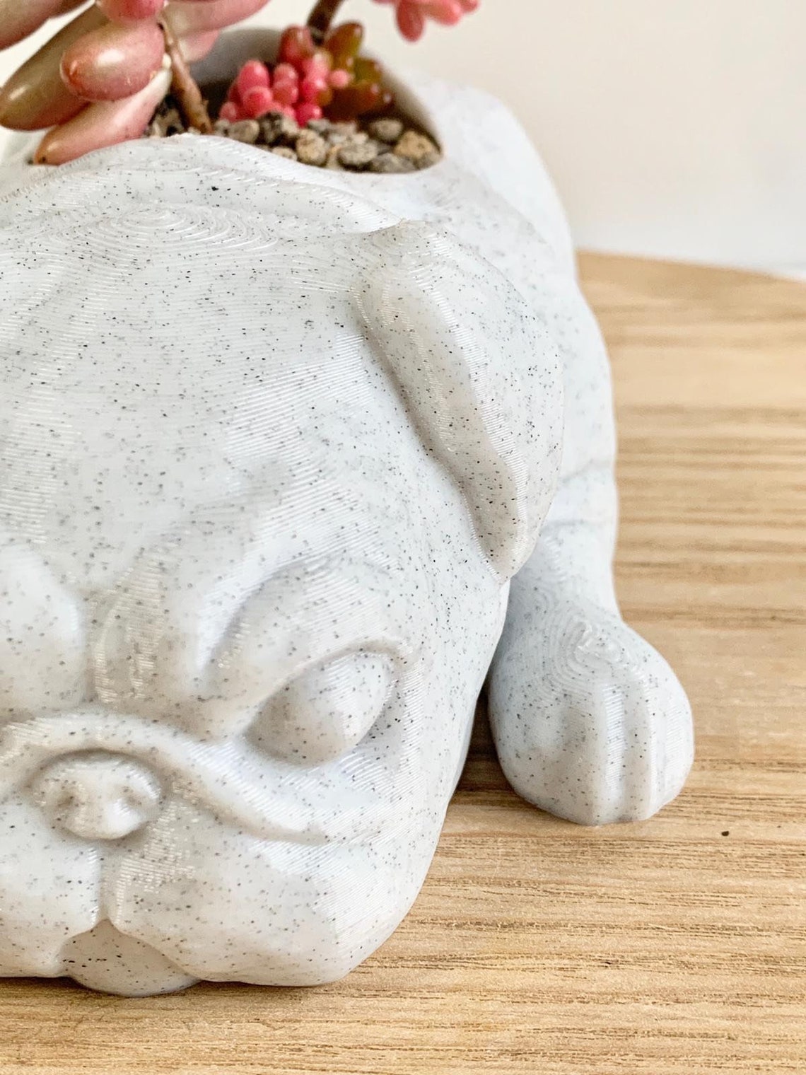 Pug Planter Pug Gift Idea Pug Loss Memorial Dog Planter - Etsy