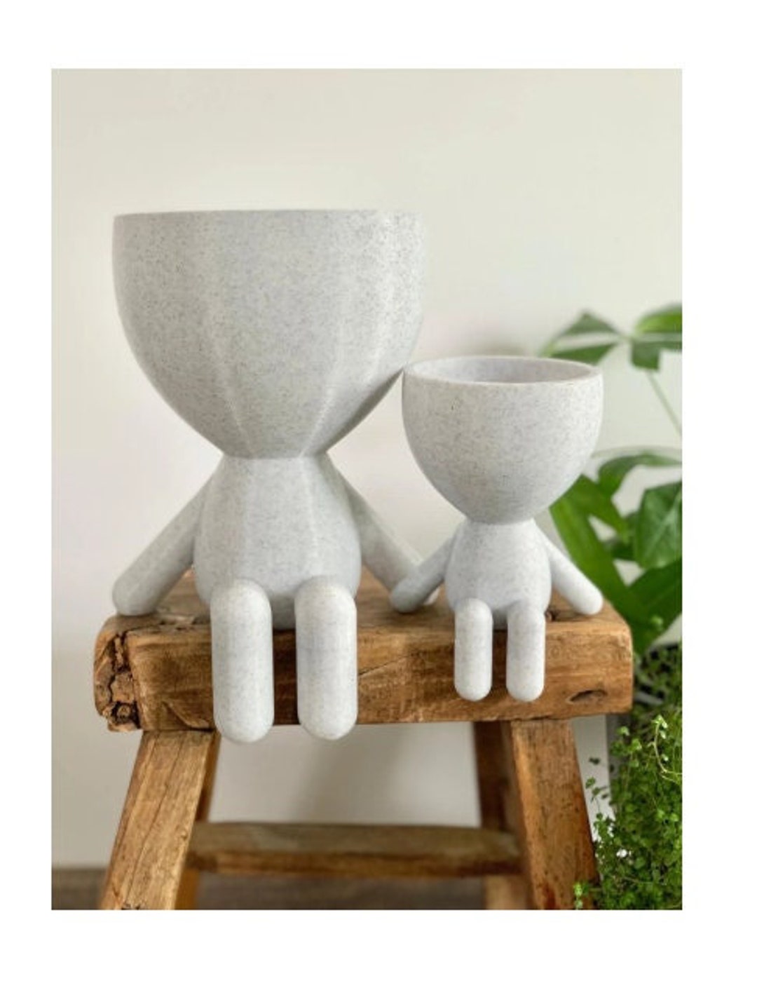 Large Sitting Planter, Large People Planter Sitting, Cute Indoor ...