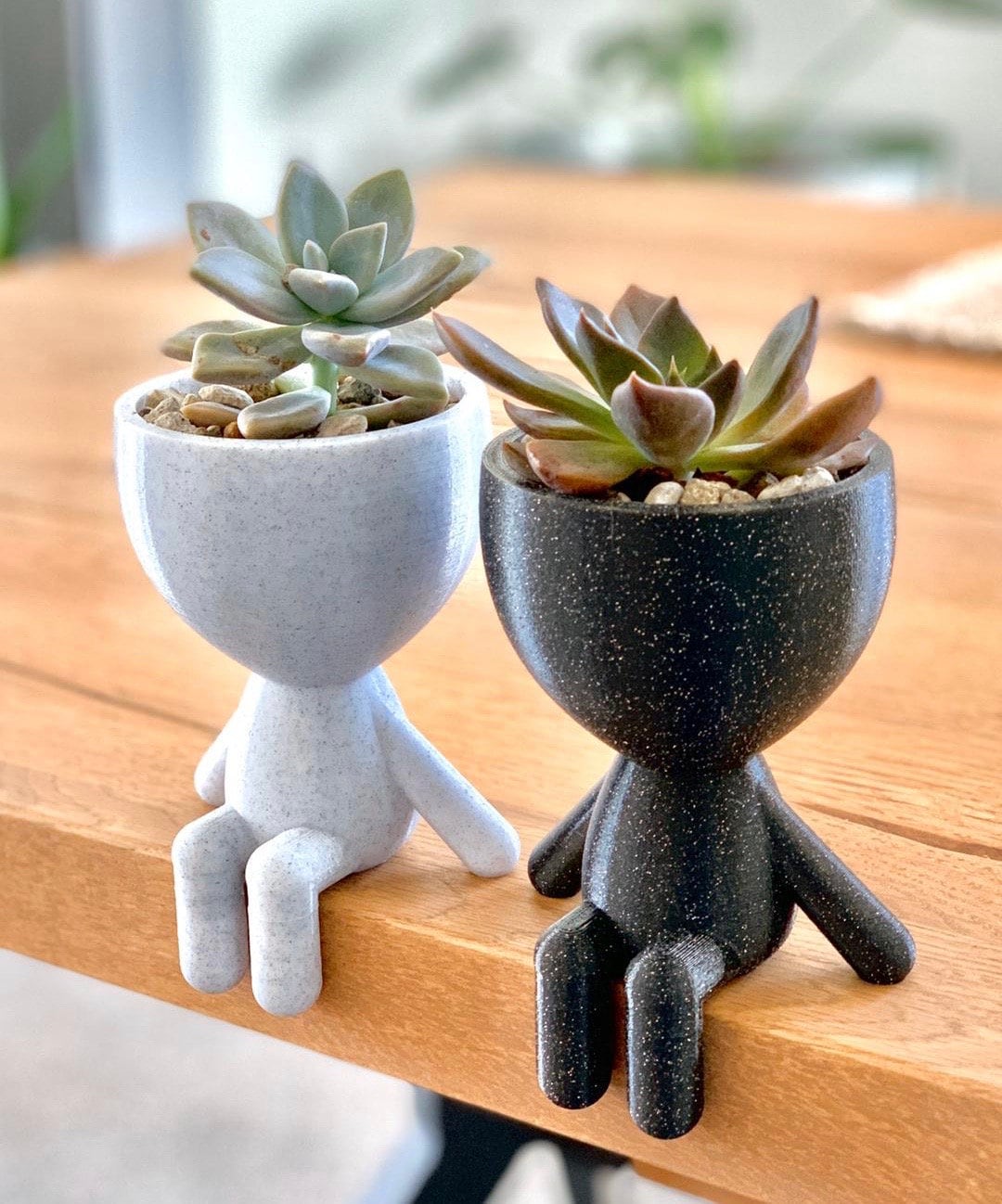 People Planter Sitting Cute Succulent Planter Planter Legs - Etsy