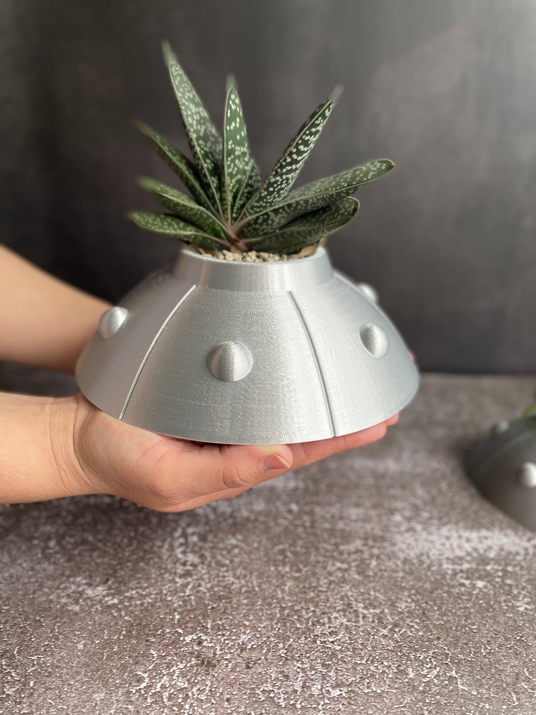 UFO Planter Flying Saucer Pot Cute Alien Spaceship Planter - Etsy