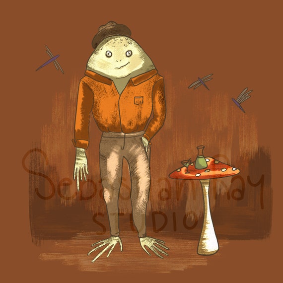 Well-dressed Toad With Martini Digital Download - Etsy