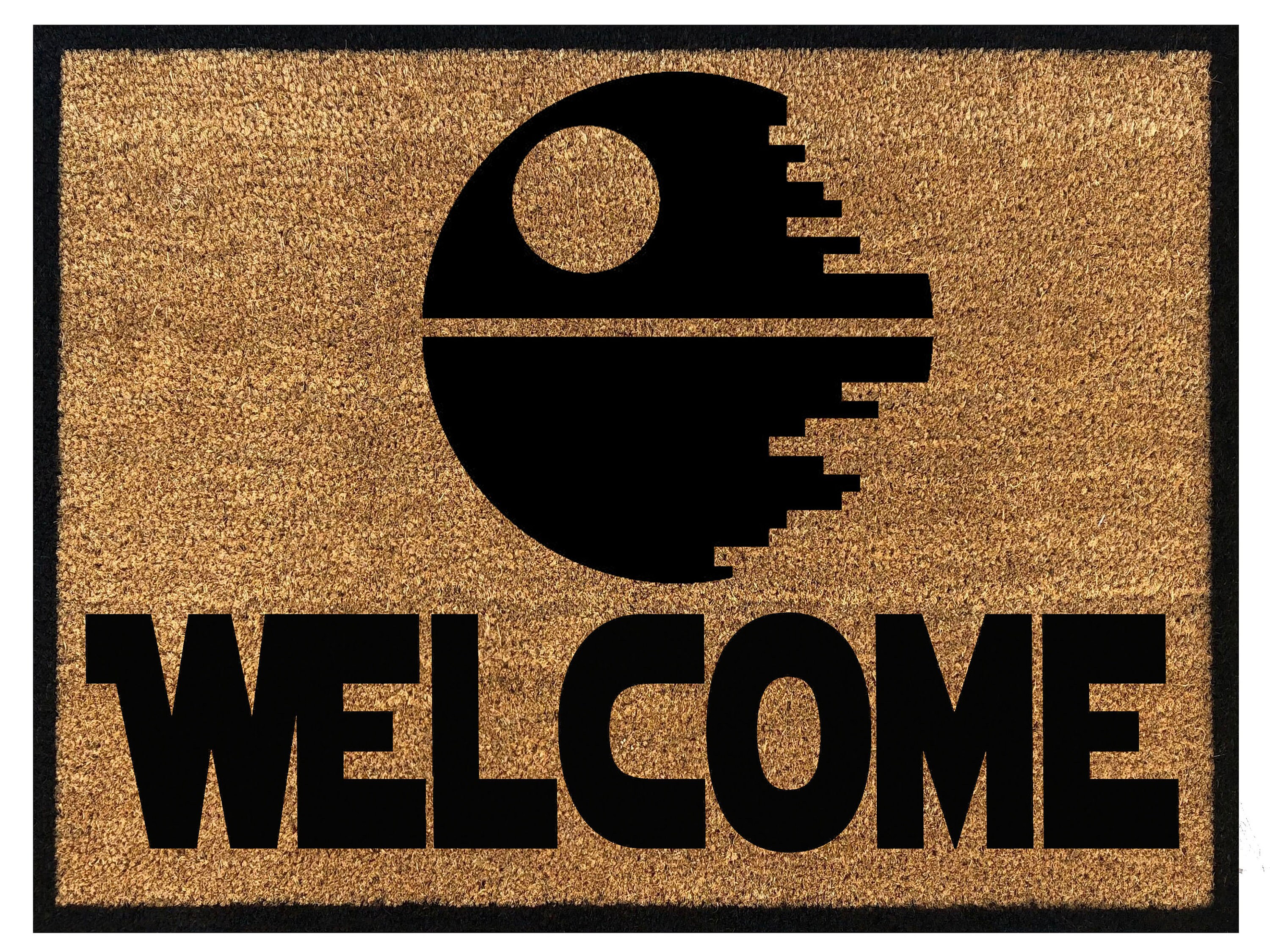Star Wars Inspired Welcome Doormat Master Yoda Silhouette | Etsy