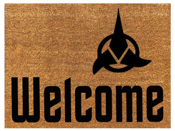 Floor & Rugs Rugs The Klingons Star Trek Welcome Mat etna.com.pe