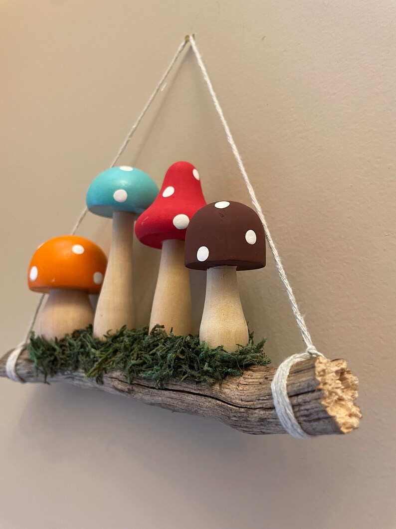 Woodland Mushroom Wall Hanging Decor, Cottage Core Mushroom Wall Decor ...