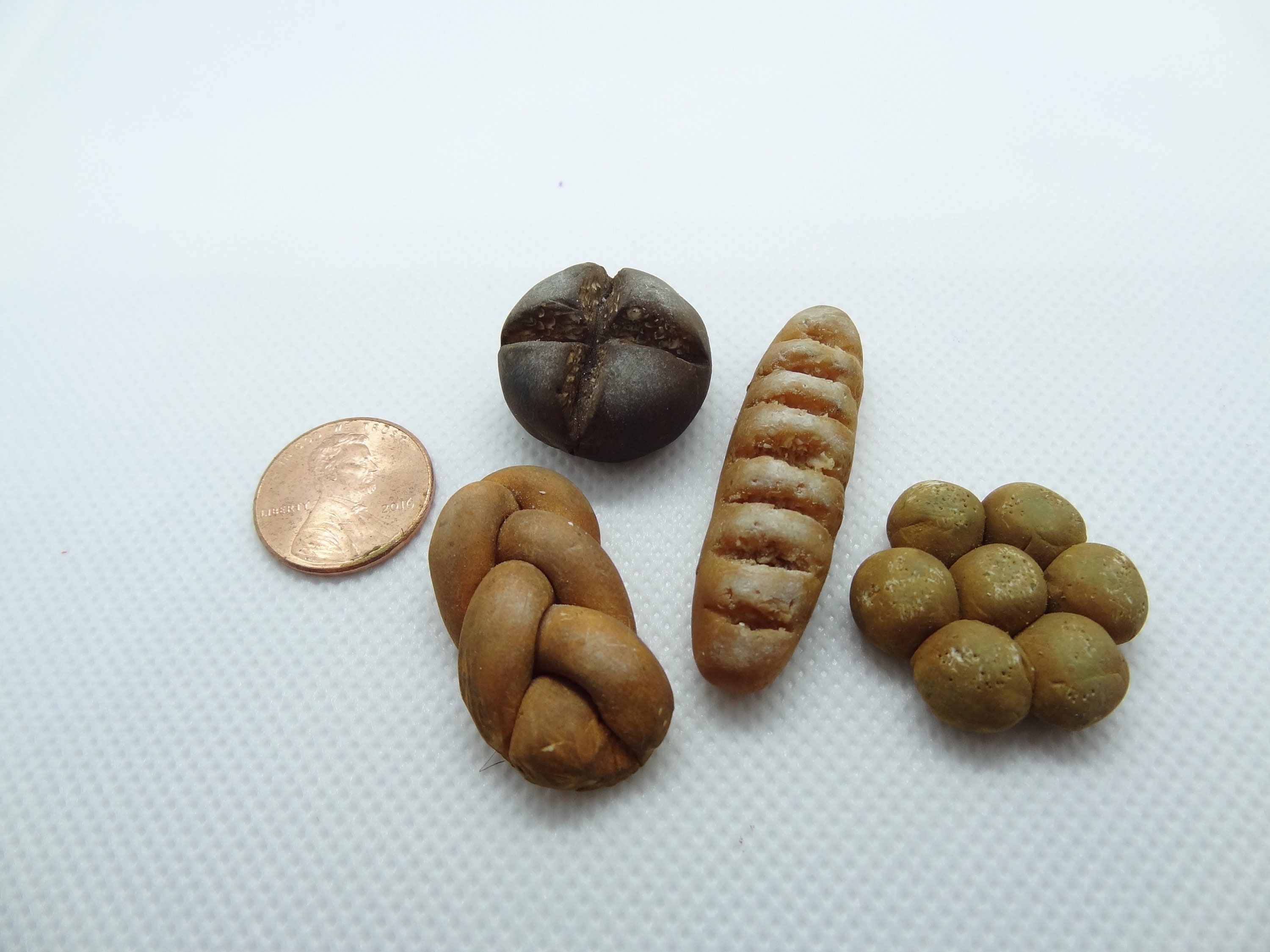 Miniature polymer clay assorted breads mini clay bread set | Etsy