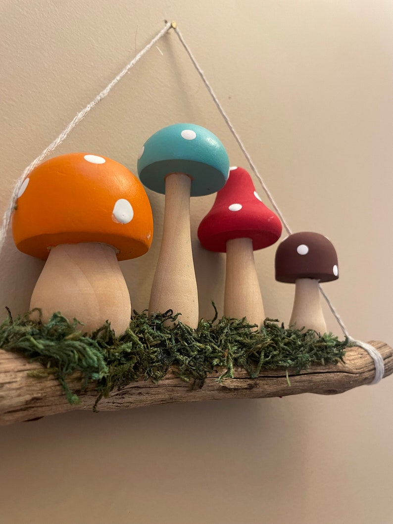 Woodland Mushroom Wall Hanging Decor, Cottage Core Mushroom Wall Decor ...
