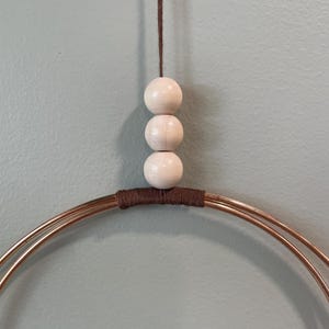 Handmade Boho Stacked Hoops Wall Hanging, Boho Gold Hoop Yarn Wall ...