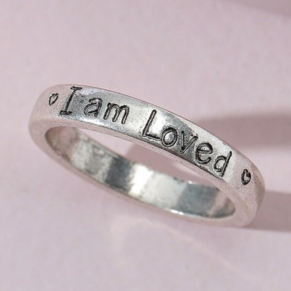 I Am Loved Ring - Etsy