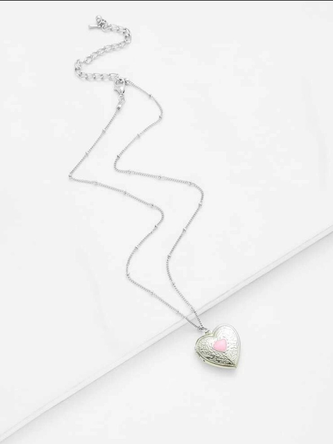 Silver Heart Locket Pink Heart Locket Heart Locket That - Etsy