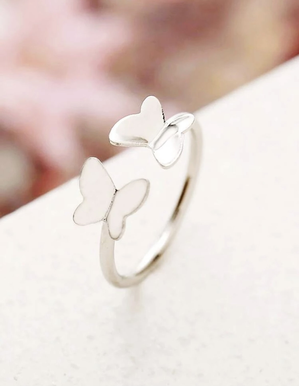 Silver Butterfly Ring Childrens Butterfly Jewelry Little | Etsy
