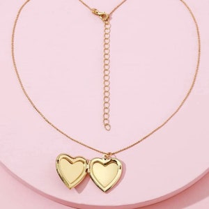 Purple and Gold Heart Shaped Star Locket, Purple Heart Locket, Purple ...