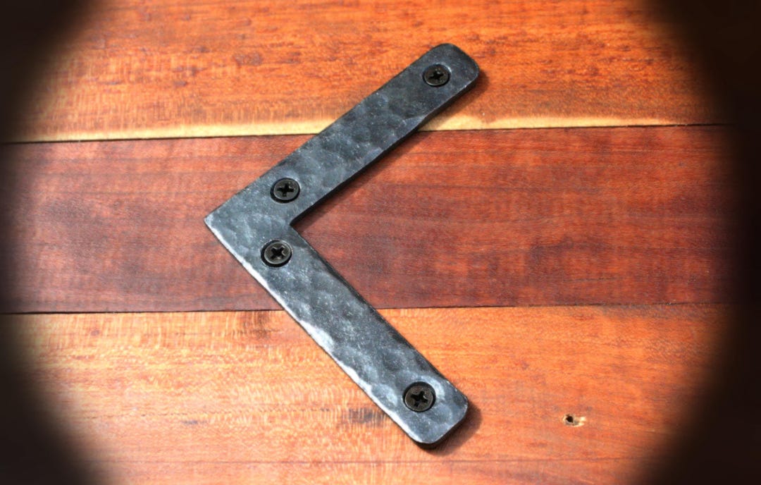 Hammered L Bracket 4"x 3/4" Strap - Etsy