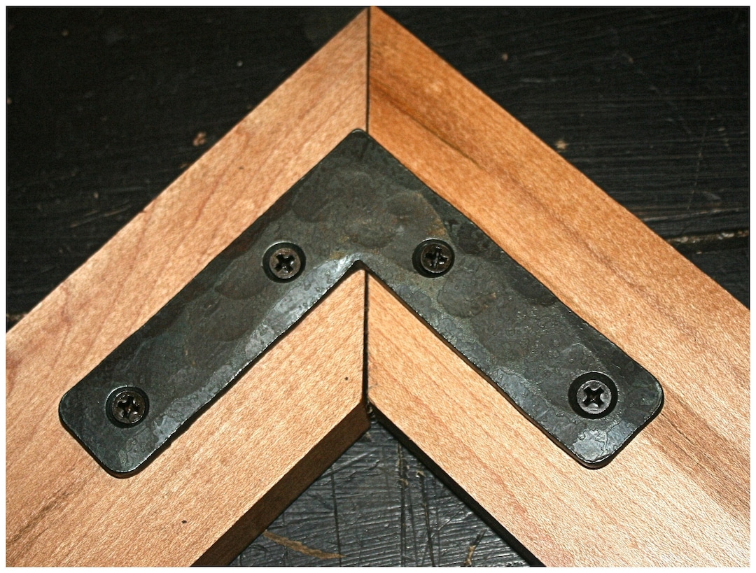 Hammered L Bracket 4"x1" Strap - Etsy