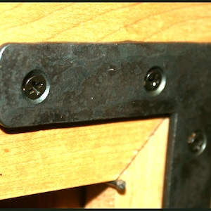 Hammered L Bracket 4"x1" Strap - Etsy