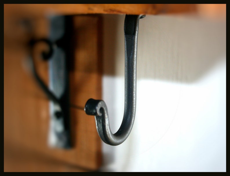 Under Counter Hook Hand Forged - Etsy