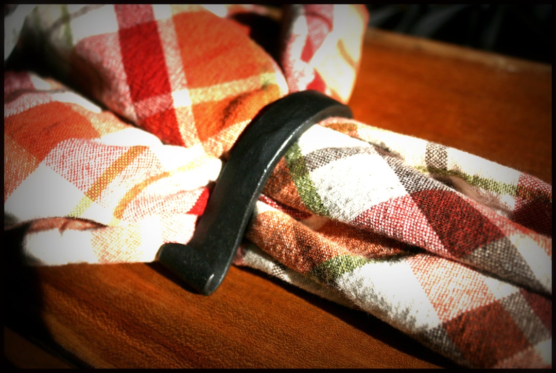 Napkin Ring Hand Forged, Blacksmith Made - Etsy