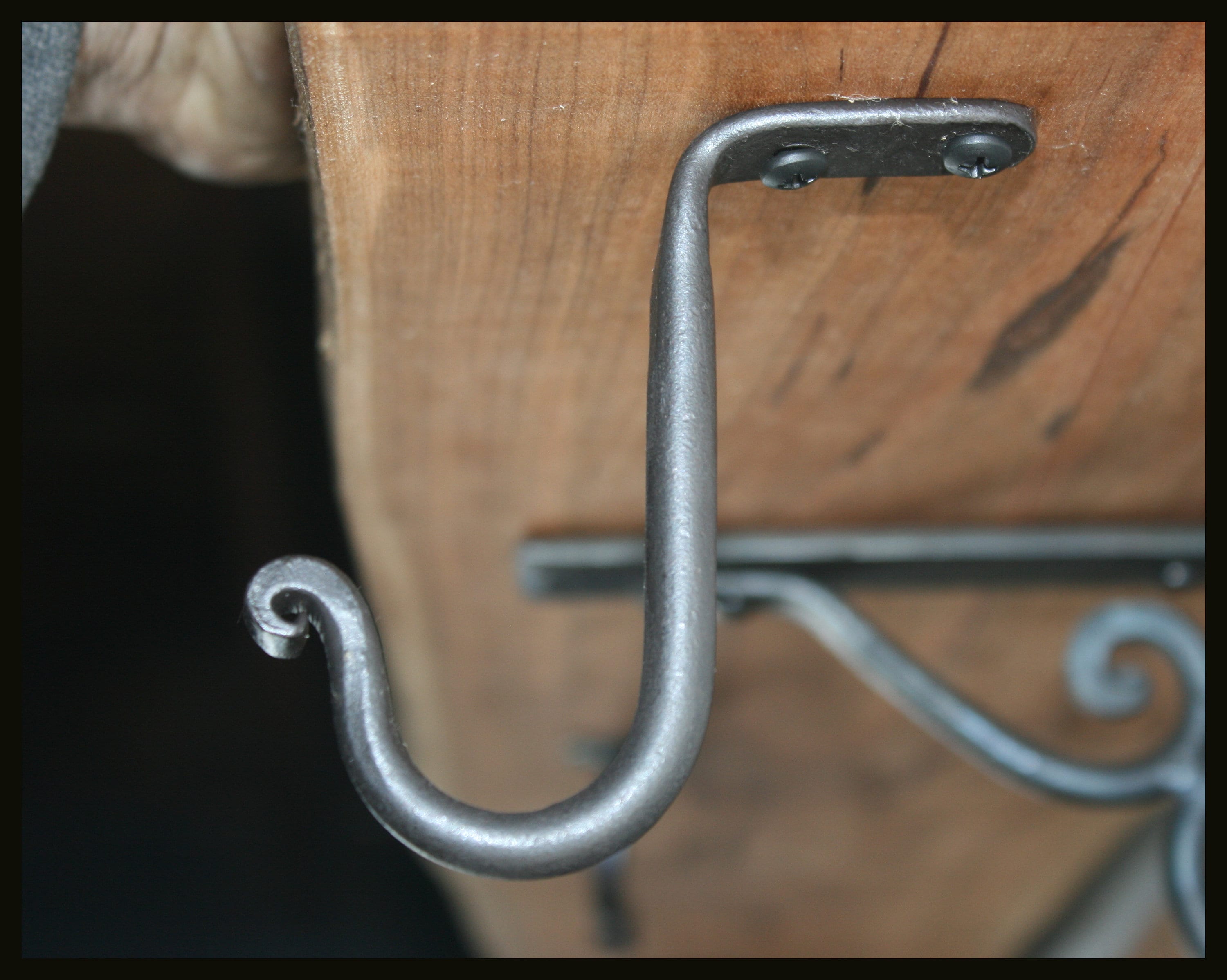 Under Counter Hook Hand Forged - Etsy