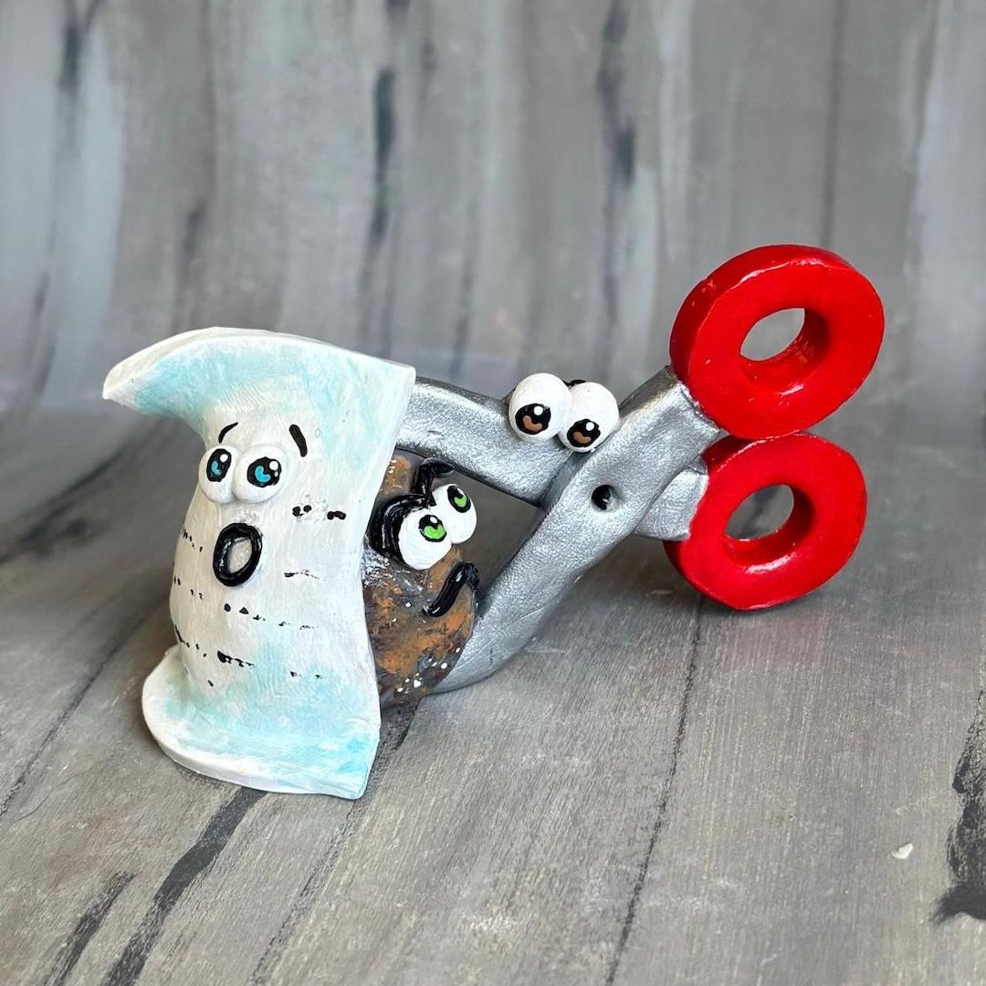 Rock Paper Scissors Ornament - Etsy