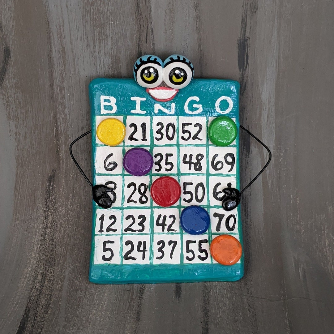 Bingo Card Ornament - Etsy