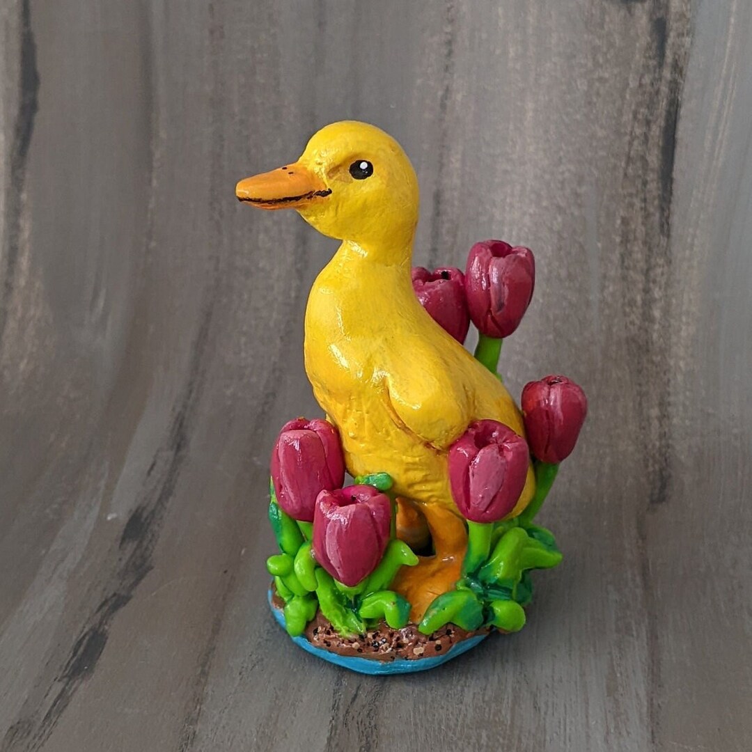 Figura de patito de primavera - Etsy España