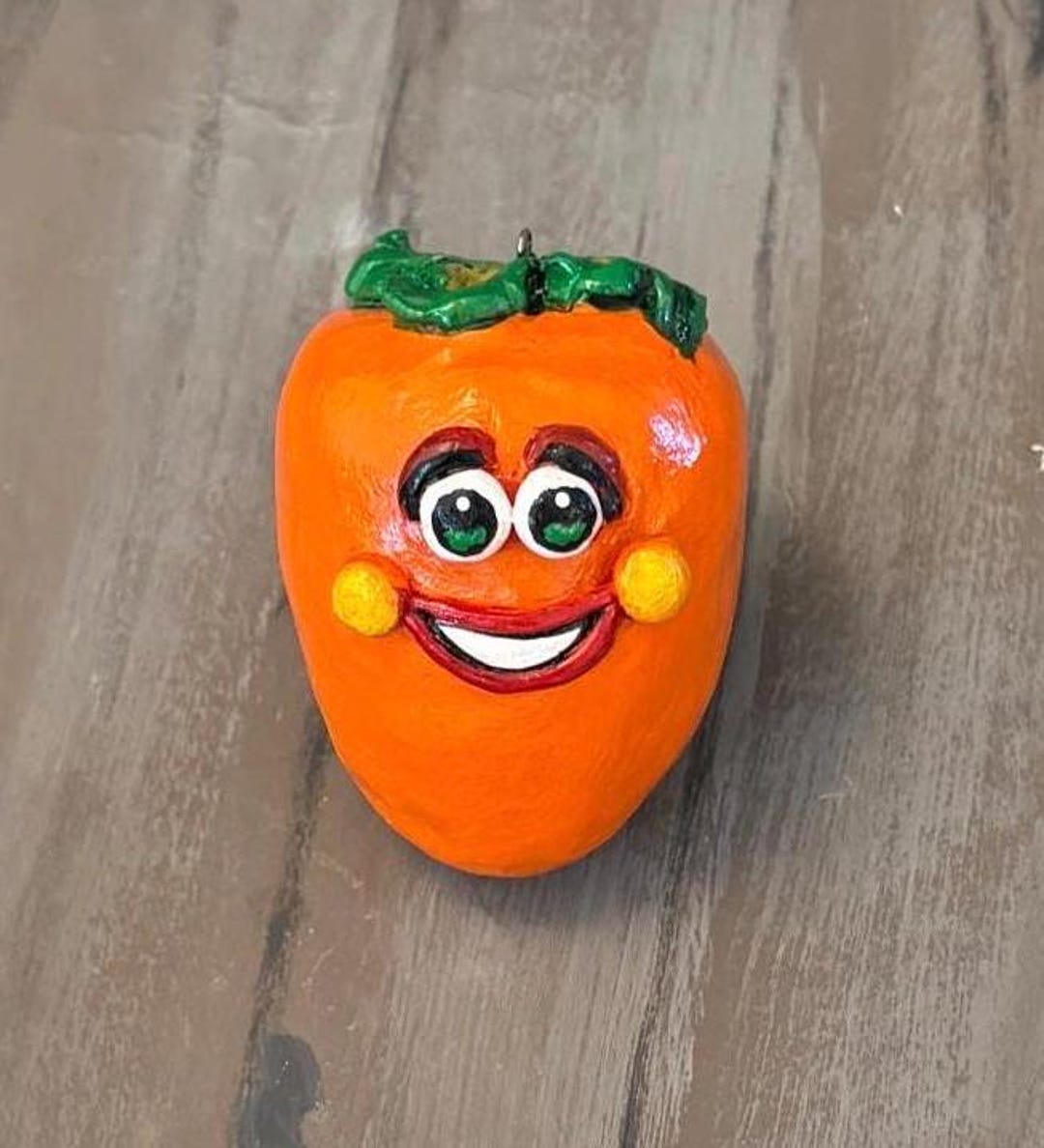 Smiling Persimmon Ornament - Etsy
