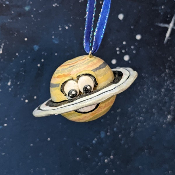 Saturn Ornament - Etsy