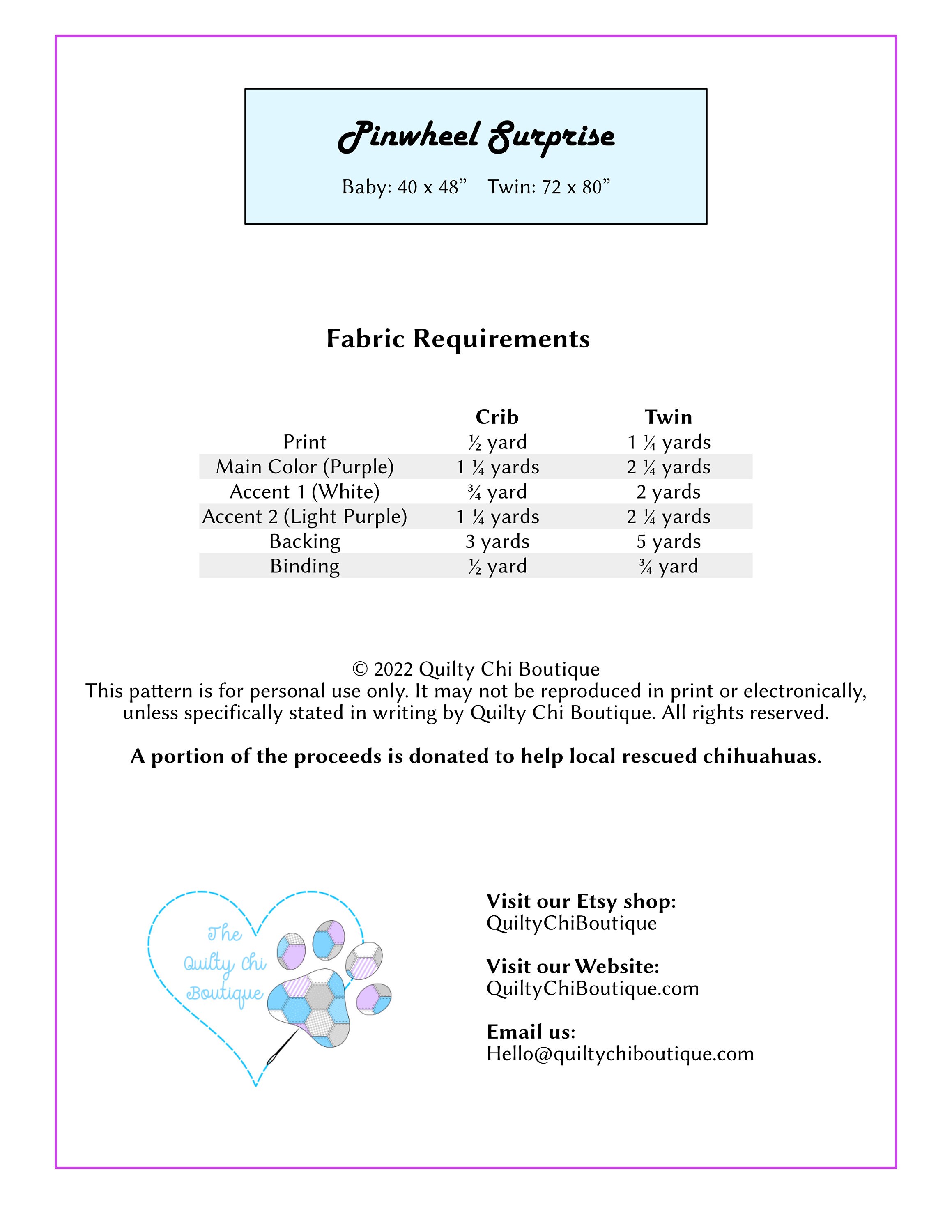 Pinwheel Surprise Quilt Pattern PDF - Etsy