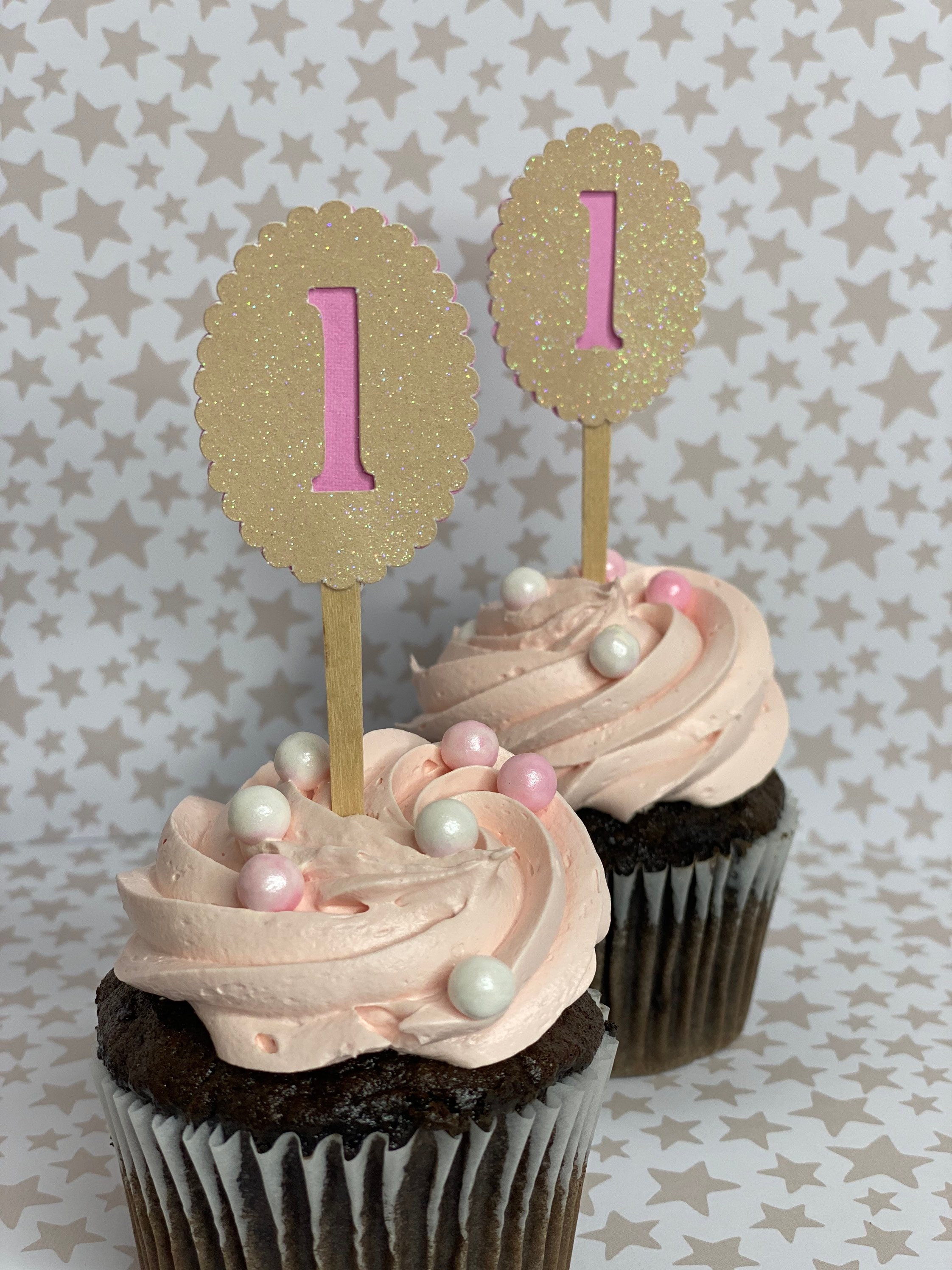 Custom Number Cupcake Toppers Cupcake Topper Birthday - Etsy