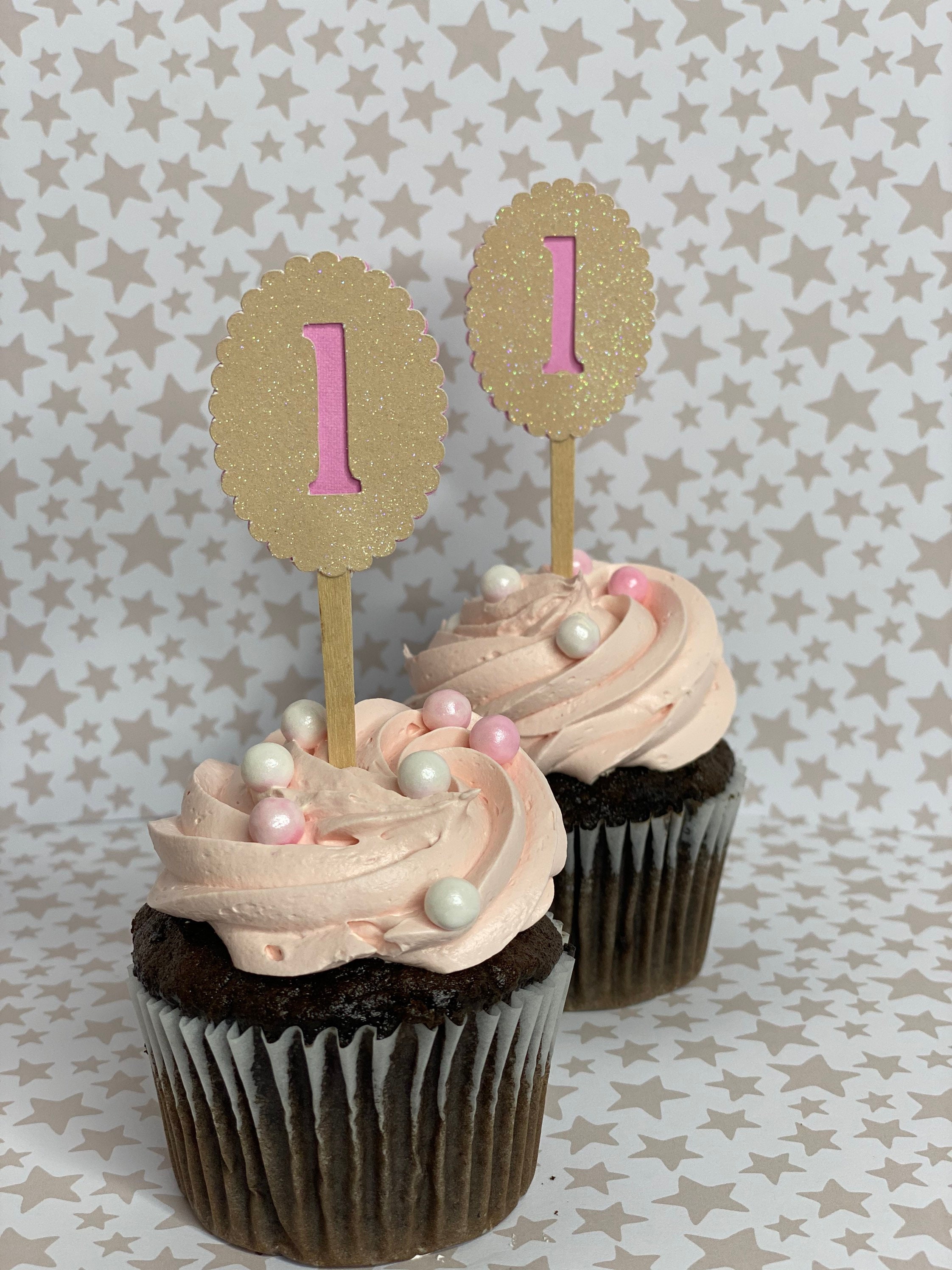 Custom Number Cupcake Toppers Cupcake Topper Birthday - Etsy