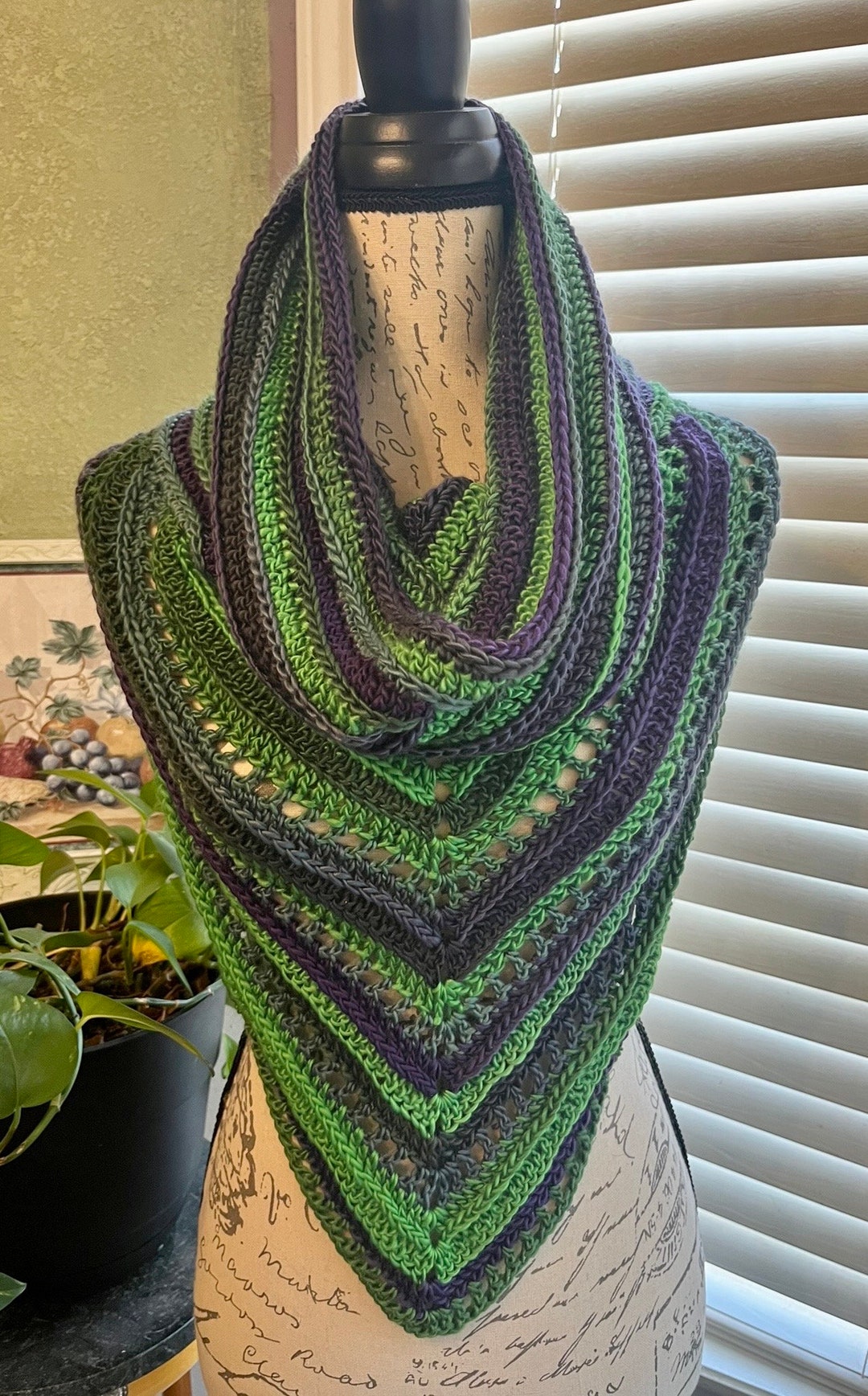 Juniper Wild Oleander Hooded Scarf - Etsy