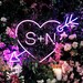 S+N Love Heart Shape Neon Sign Wedding Flex Led Neon Light Sign Custom ...