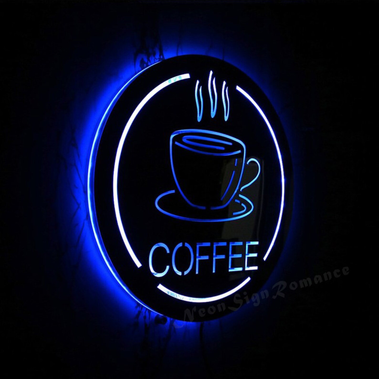 Custom Coffee Shop LED LOGO Light Sign丨wall Mirror for | Etsy